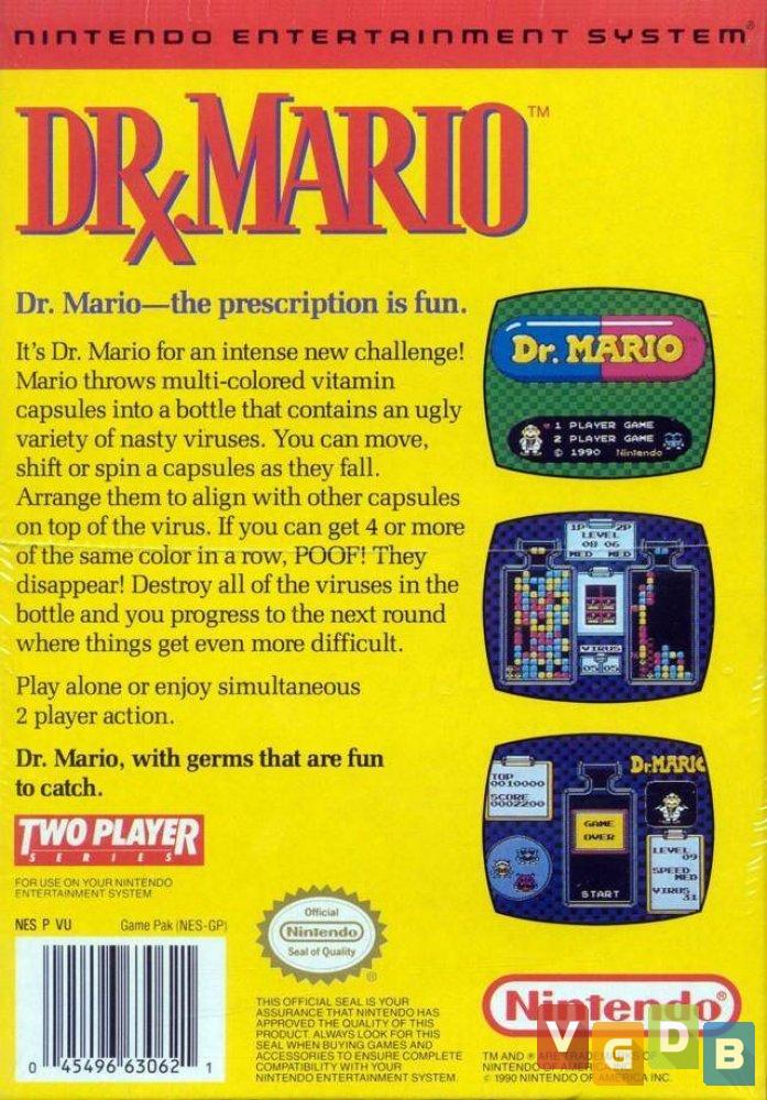 Dr. Mario - VGDB - Vídeo Game Data Base