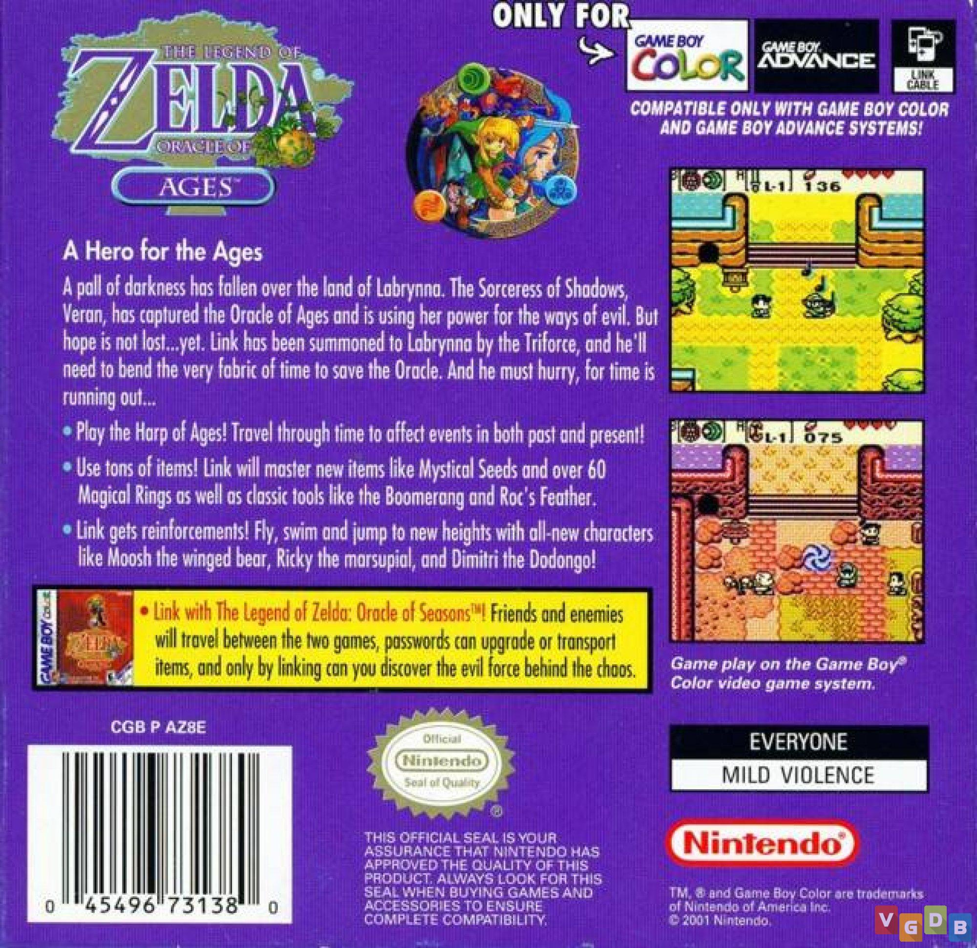 The Legend of Zelda: Oracle of Ages - VGDB - Vídeo Game Data Base