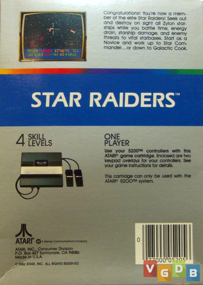 Star Raiders - VGDB - Vídeo Game Data Base